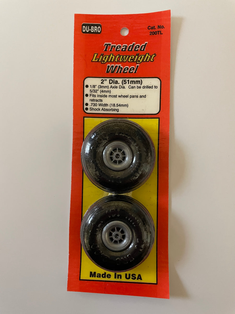 Dubro 2" Treaded Lightweight Wheels – Aspect Laser